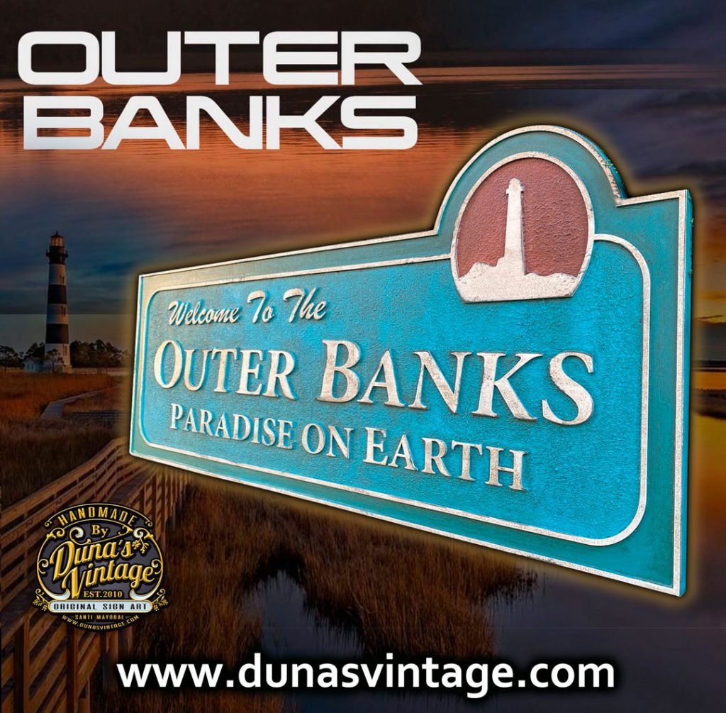 Nuevo cartel de la serie de Netflix OUTER BANKS - Dunas vintage
