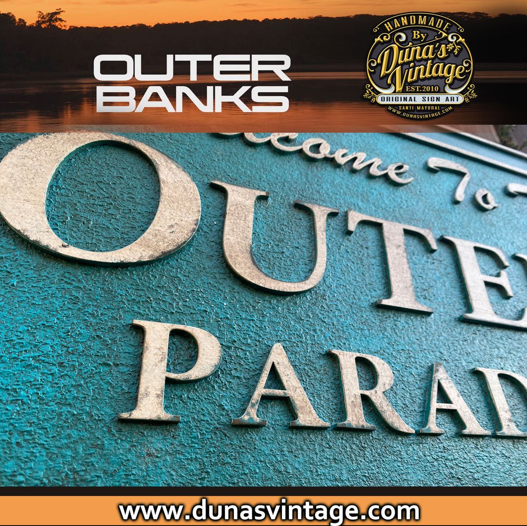 Nuevo cartel de la serie de Netflix OUTER BANKS - Dunas vintage