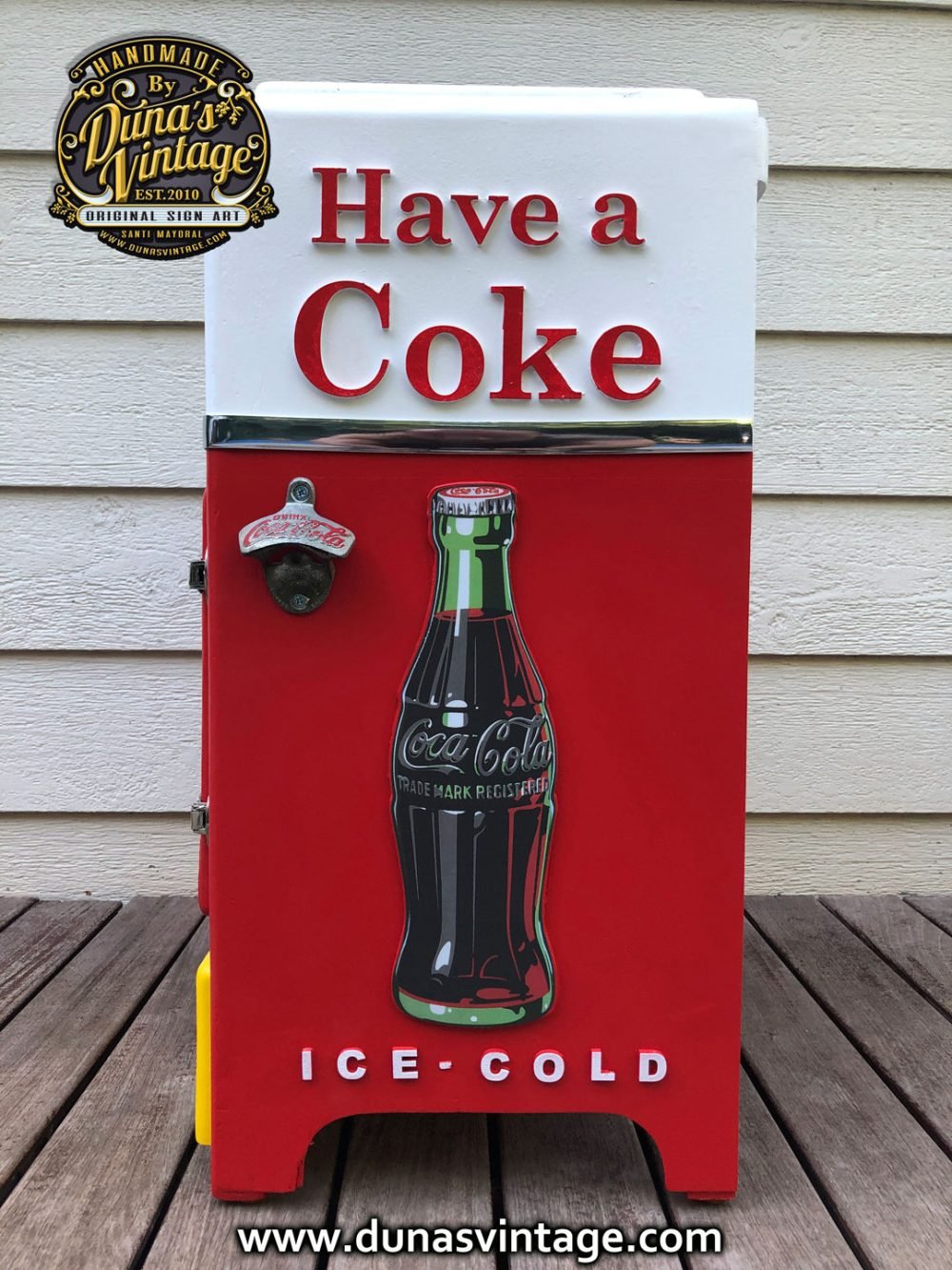 Nevera de Madera Coca-Cola Sprite Boy - Dunas vintage