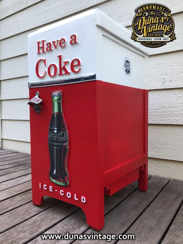 Nevera de Madera Coca-Cola Sprite Boy - Dunas vintage